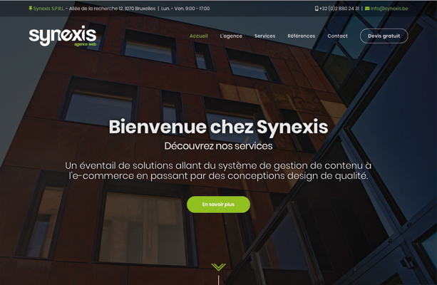 Agence web Bruxelles, Création de site web Bruxelles - Synexis